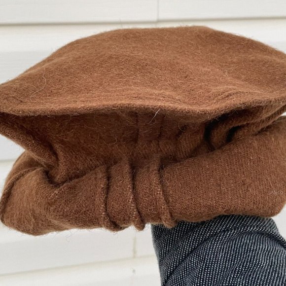 Accessories | Afgan Pakol Hat Brown 10 Wool Warm Winter Round Chitral ...